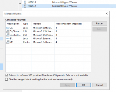 Set the Hyper-V volume-specific settings in Veeam with PowerShell | Working Hard In IT