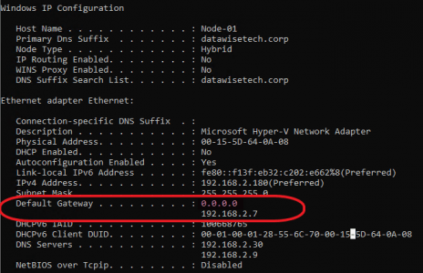 A VM that would not route - Working Hard In ITWorking Hard In IT